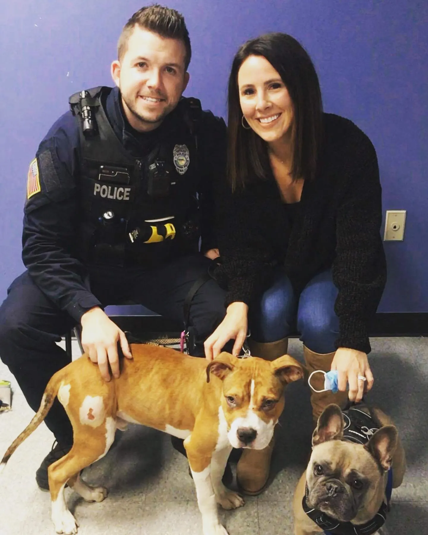 Sweet Puppy Was Living With An Abusive Owner Until A Police Officer ...